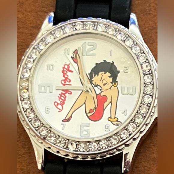 Jewelry | Original Betty Boop Watch With Diamond Crystals Around It ...